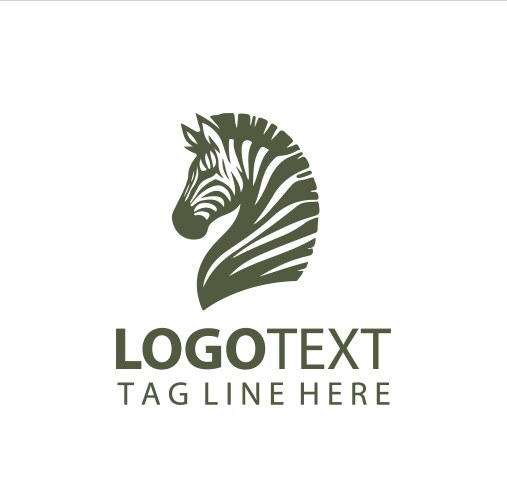 Zebra logo Royalty Free Vector Image - VectorStock