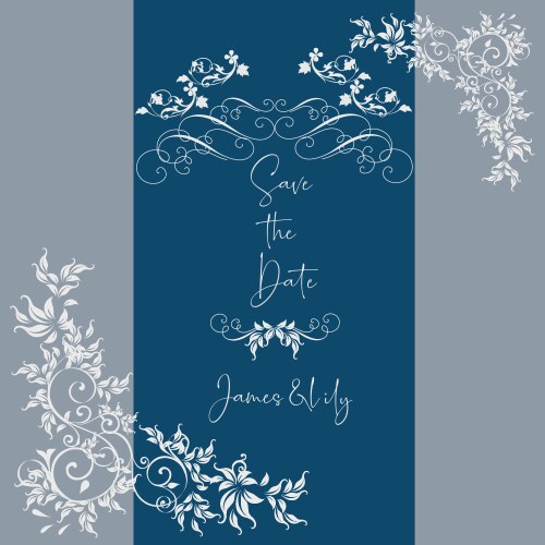Save the date card Royalty Free Vector Image - VectorStock