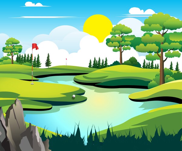 Golf Course Vector Images (over 15,000)