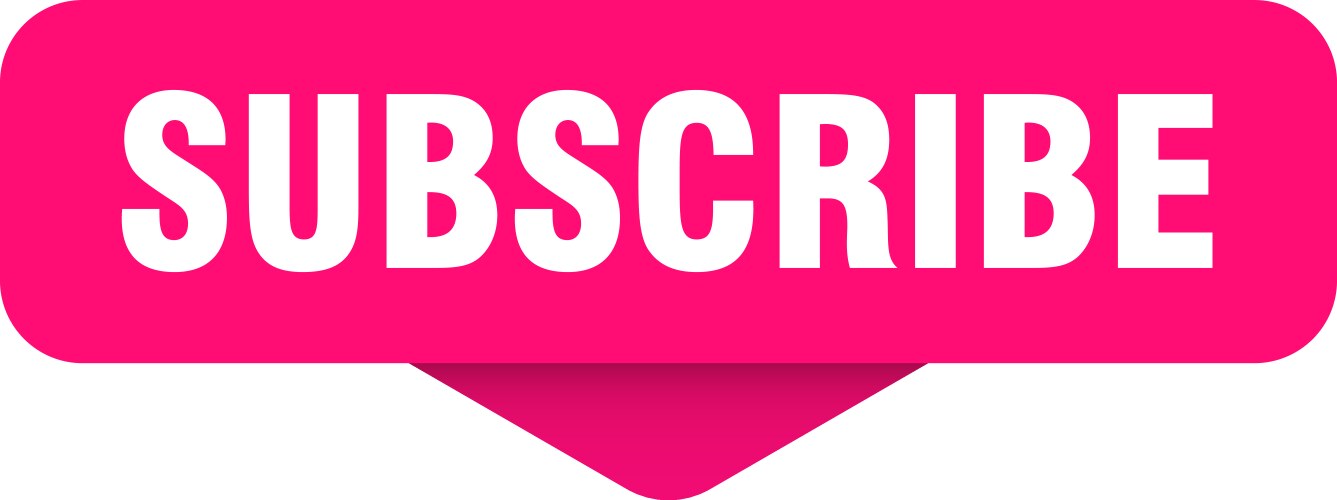 Subscribe sticker subscribe sign on transparent Vector Image