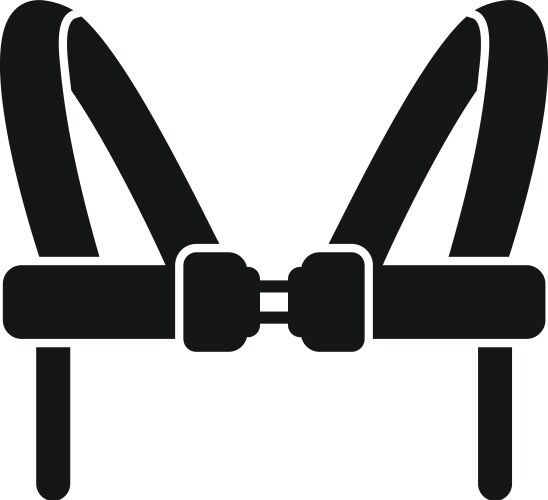 Baby sling carrier icon representing childcare Vector Image