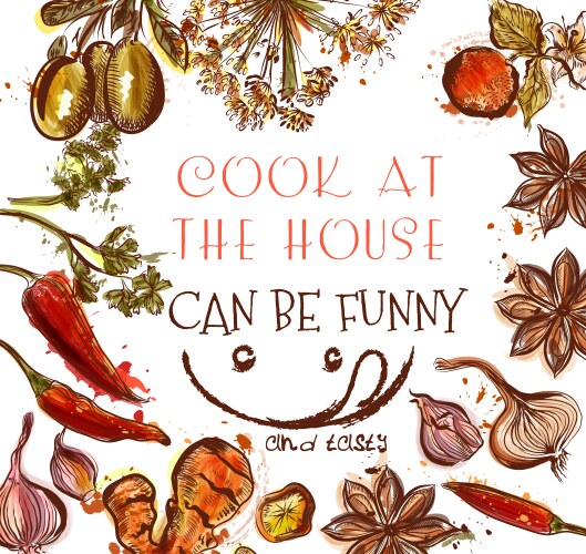 Cooking time poster Royalty Free Vector Image - VectorStock