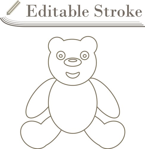 Teddy Bear Outline Vector Images (over 7,600)
