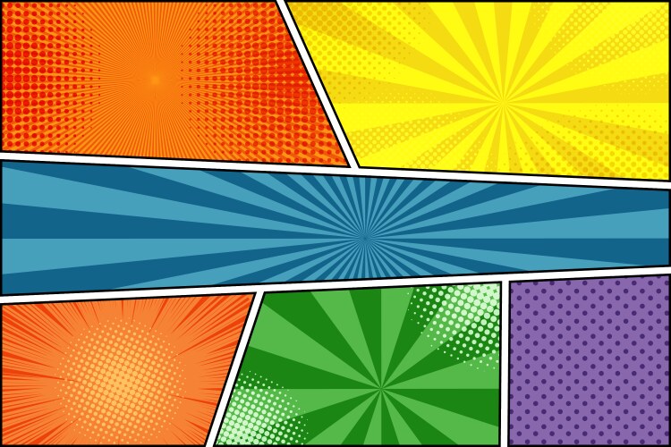 Book page comic Royalty Free Vector Image - VectorStock