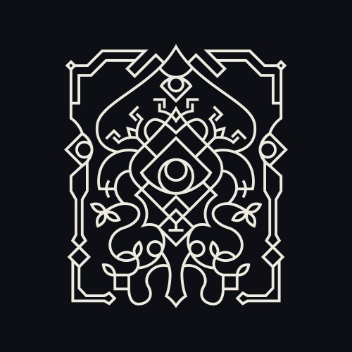 Geometry triangle of vision Royalty Free Vector Image