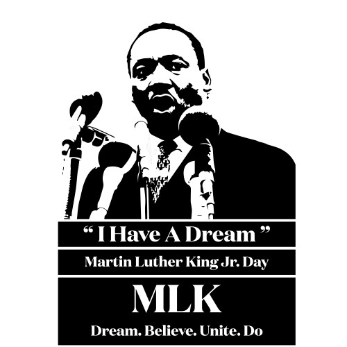 Martin luther king of juneteenth cartoon clipart Vector Image