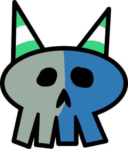 Bad skull Royalty Free Vector Image - VectorStock