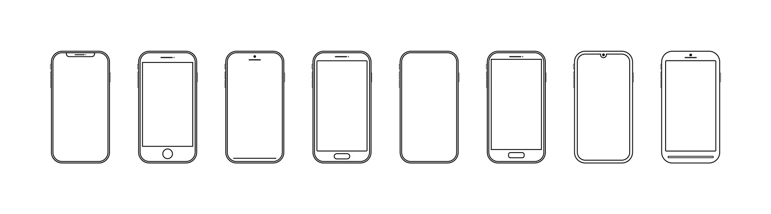 Phone Outline Vector Images (over 260,000)