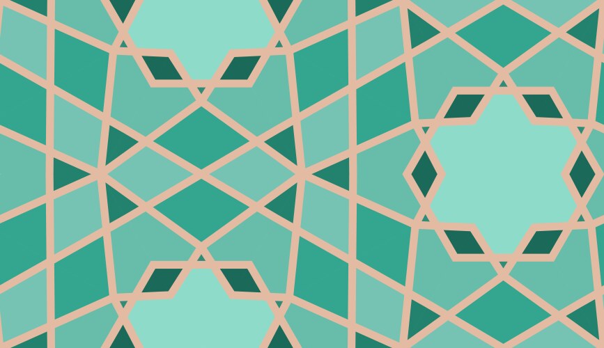 Arabic seamless girih pattern with classic islamic