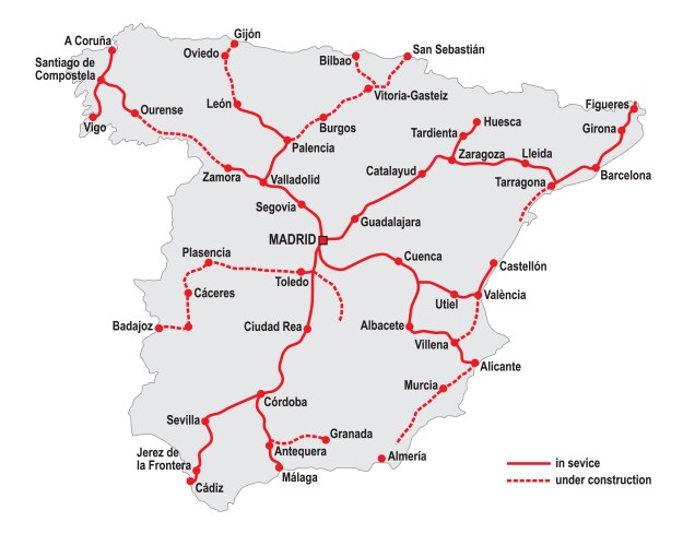 Spain map with administrative divisions Royalty Free Vector