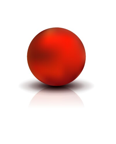 Metallic sphere realistic Royalty Free Vector Image