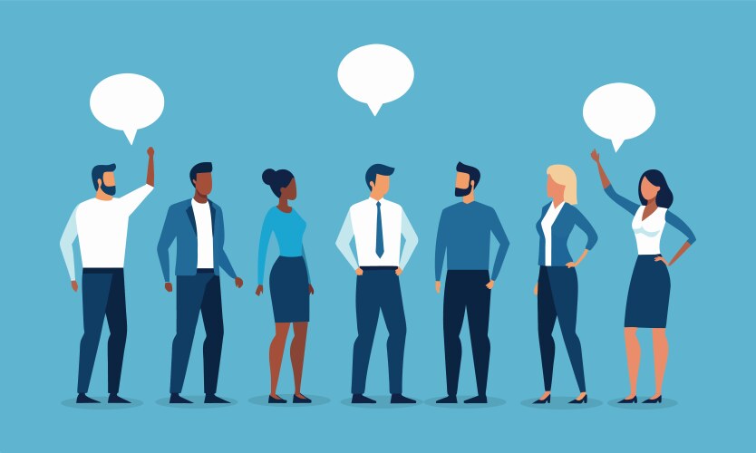 Business characters work job positions Royalty Free Vector
