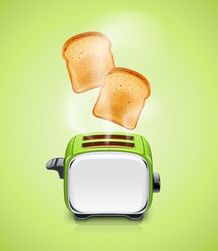 Broken toaster error 3d icon Royalty Free Vector Image