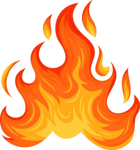 Fire flame set Royalty Free Vector Image - VectorStock