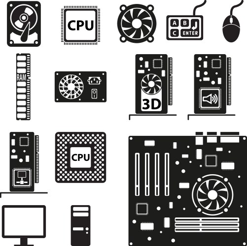 Computer Hardware Icons Vector Images (over 110,000)