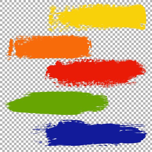 Frame with color blobs Royalty Free Vector Image