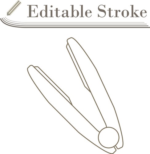 Professional hair straightener icon cartoon Vector Image