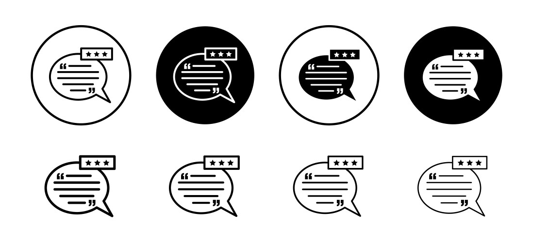Comment writing icon for feedback sections Vector Image