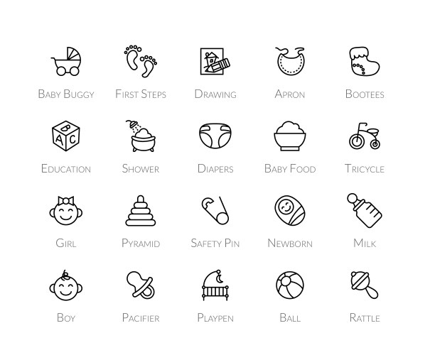 Help and care thin line icons set Royalty Free Vector Image Help and care thin line icons set Royalty Free Vector Image
