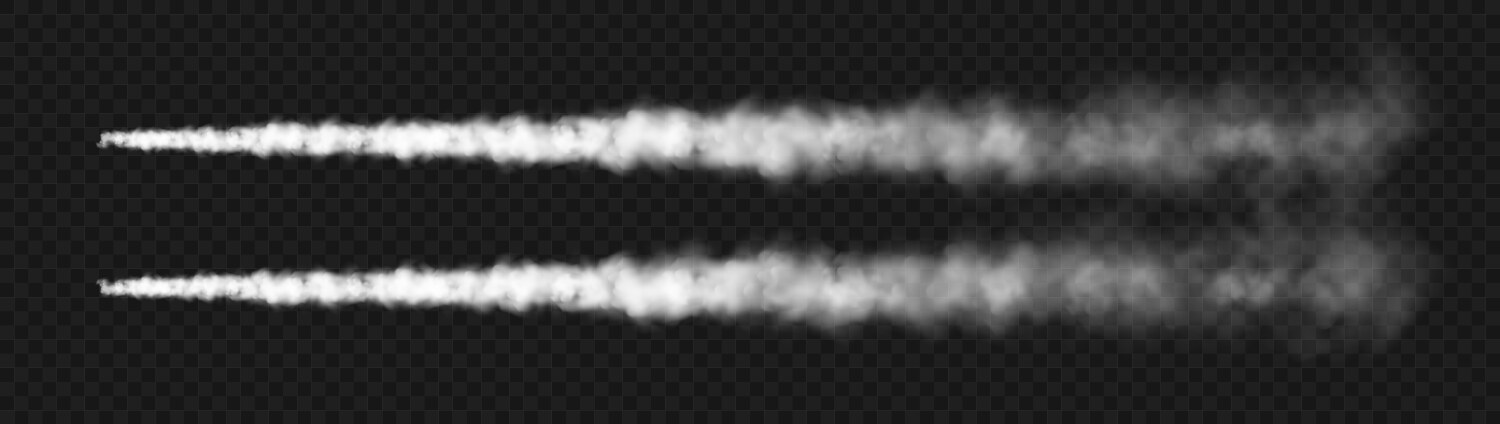 Airplane contrails Royalty Free Vector Image - VectorStock