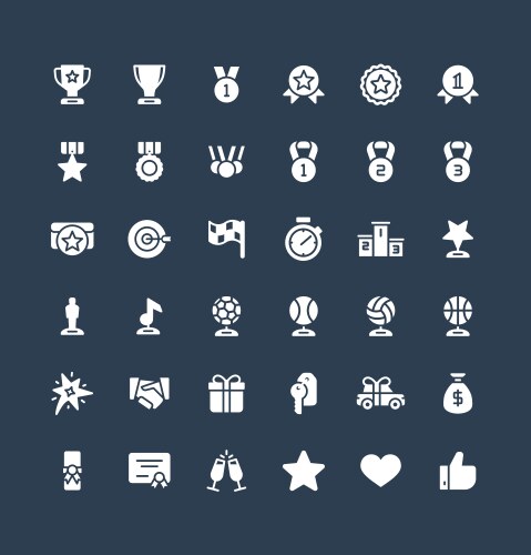 Rewards Recognition Icons Business Vector Images (over 1,000)