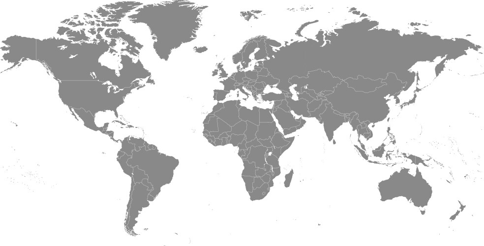 World Map Grey Vector Images (over 6,400)