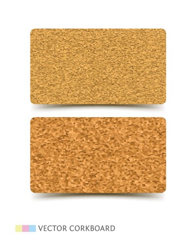 Cork board with wooden frame Royalty Free Vector Image