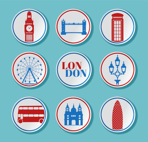 Travel stickers Royalty Free Vector Image - VectorStock