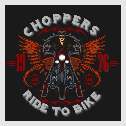 Pin Up Motorcycle Girl Vector Images (52)