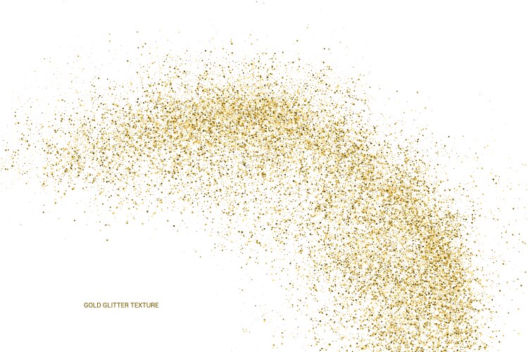 Gold glitter texture Royalty Free Vector Image
