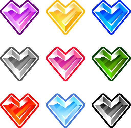 Heart Gem Vector Images (over 10,000)