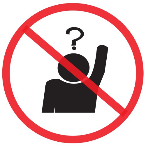 Classroom motivational poster on questions Vector Image