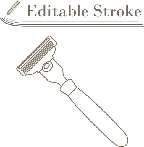 Blade razor icon on white Royalty Free Vector Image