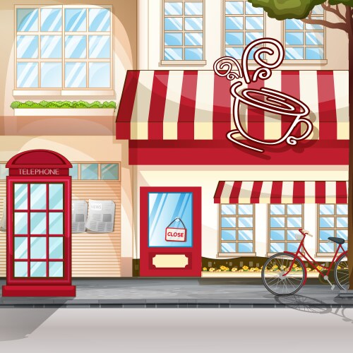 Coffee shop Royalty Free Vector Image - VectorStock