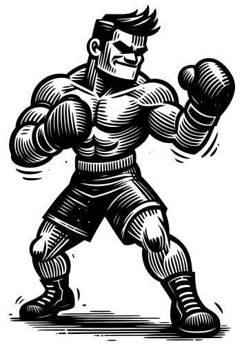 Boxing Champ Boxer Vector Images (over 140)