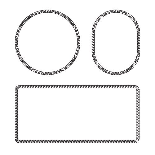 Rope design elements Royalty Free Vector Image