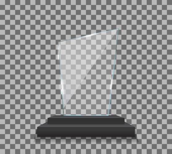 Glass trophy mockup Vector Images & Graphics for Commercial Use ...