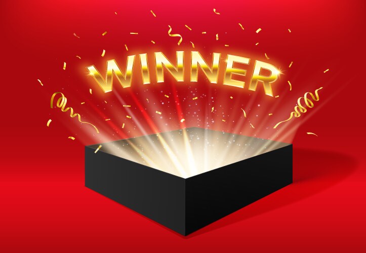 Realistic golden cup winners trophy celebration Vector Image