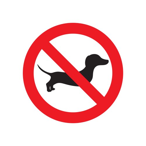 Warning sign no rats prohibition Royalty Free Vector Image