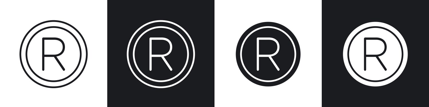 Logo registered trademark Vector Images & Graphics for Commercial Use ...