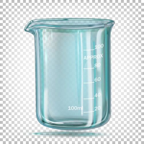 Glass Beaker Royalty Free Vector Image - VectorStock