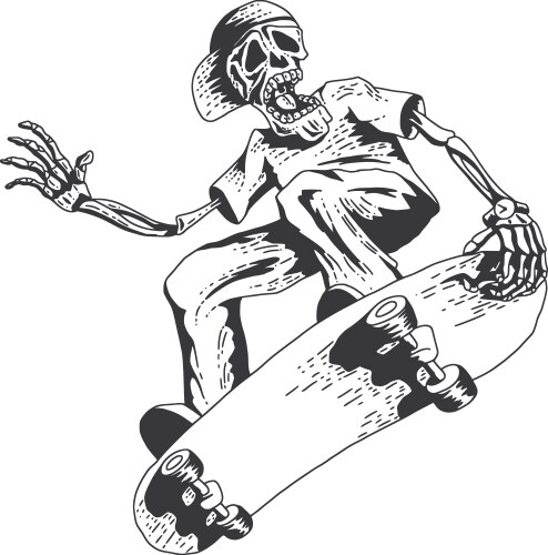 Skeleton bones design Royalty Free Vector Image