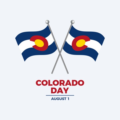 Colorado day poster Royalty Free Vector Image - VectorStock