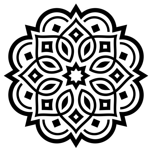 Mandala layered Royalty Free Vector Image - VectorStock