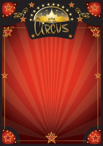 Vintage blank circus poster sign Royalty Free Vector Image