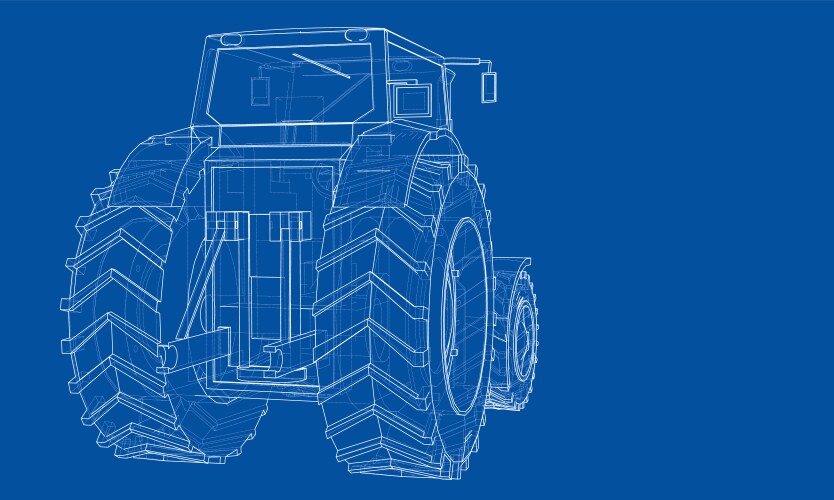 Farm tractor concept Royalty Free Vector Image