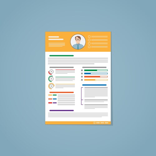 Cv for women Royalty Free Vector Image - VectorStock