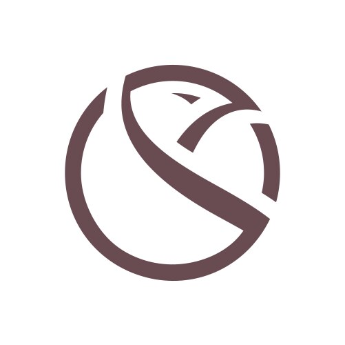 Circle eagle hawk logo symbol Royalty Free Vector Image