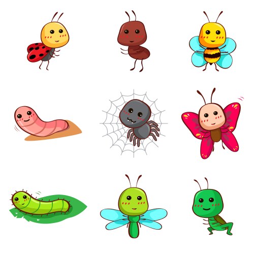 Cartoon Insects Vector Images (over 81,000)
