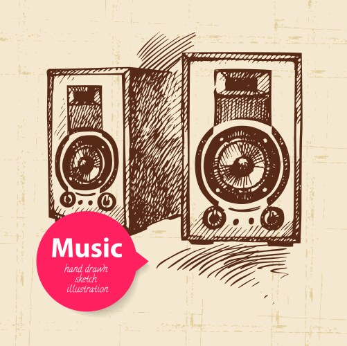 Music vintage background Royalty Free Vector Image